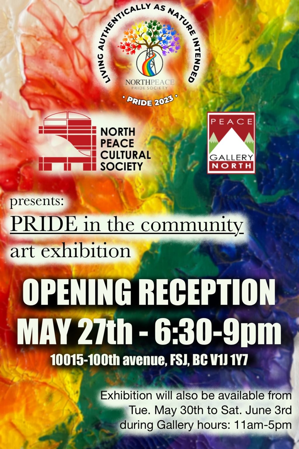 Pride In The Community - North Peace Cultural Centre | ArtSpace | Peace ...